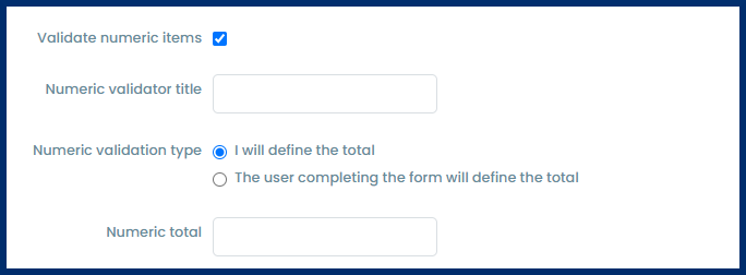 Create & Manage Form Items